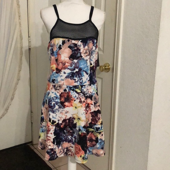 Material Girl | Dresses | Material Girl Juniors Floralprint Meshpan ...